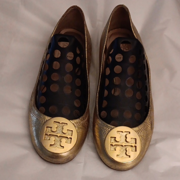 Tory Burch | Shoes | Tory Burch Metallic Gold Loafers | Poshmark